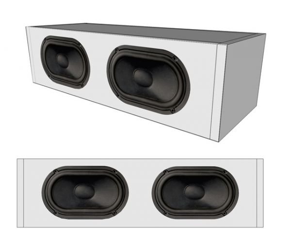 Lautsprecherbox U-Do Subwoofer Oval 2 Passiv - Lautsprecher selber ba